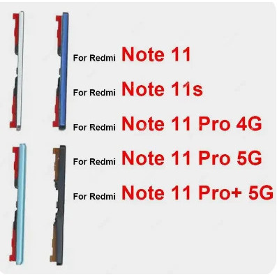 Up/Down Volume Side key For Xiaomi Redmi Note 11 11S Pro Plus 4G 5G ...