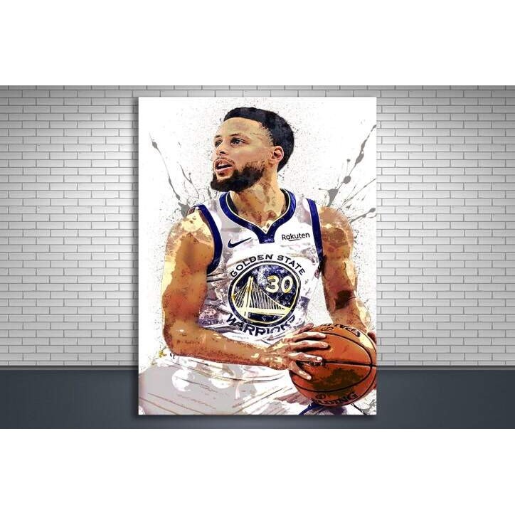 Steph Curry Poster Golden State Warriors Canvas Painting Poster Wall ...