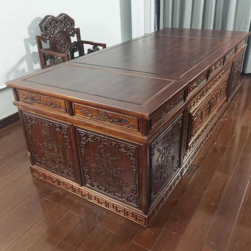 Meja kayu pepejal Cina, meja, bilik buku, set perabot, meja eksekutif ...