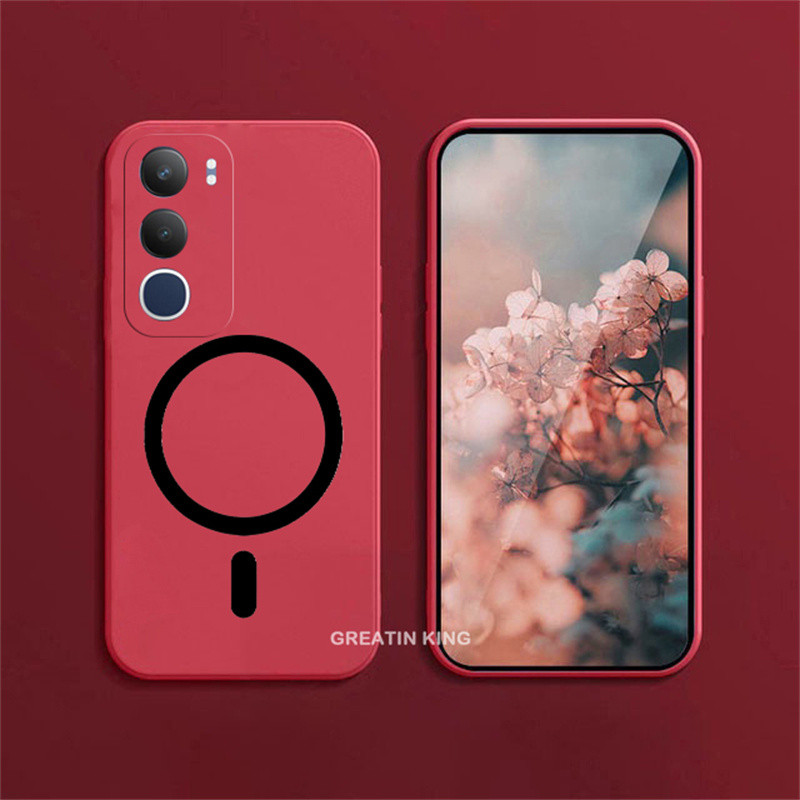 Vivo Y19s V2419 Y29 5G Magnetic Phone Case Candy Color Matte Magnetic ...