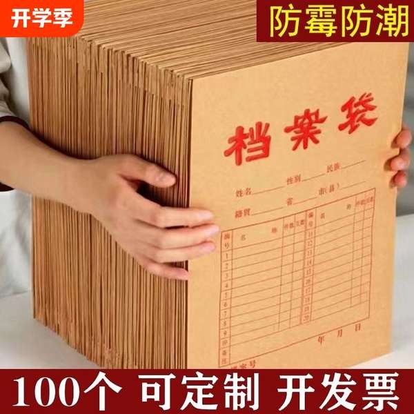 zip file bag expanding file folder 50/100 pcs beg fail kertas kraft a4 ...