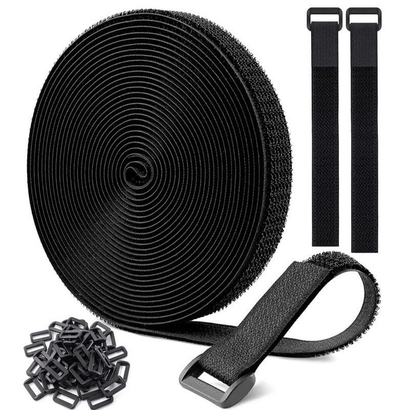 Hook Hair Integrated Velcro Cable Tie Reverse Buckle Strap Square ...