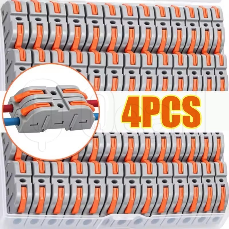 4pcs Quick Wiring Terminal Quick Wire Connectors Multi Circuit Wire Splitter Universal