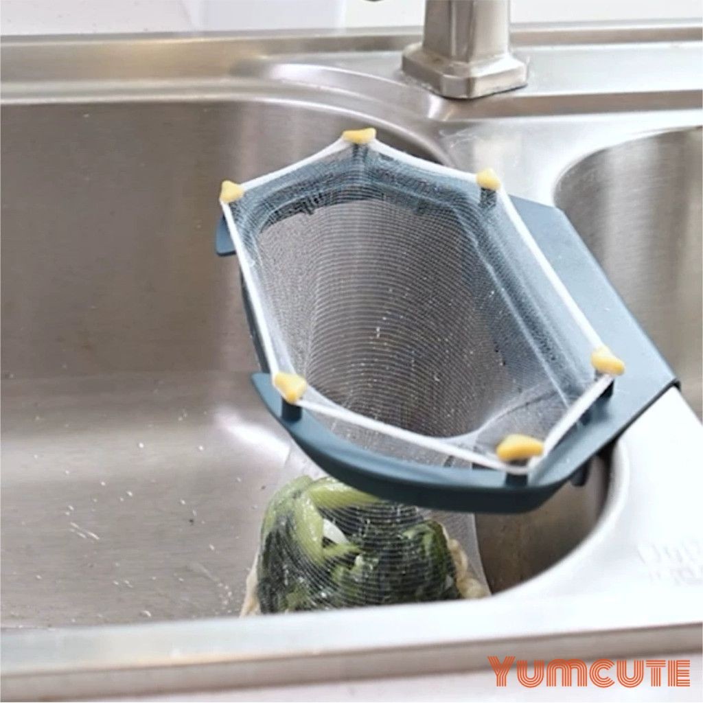 Kitchen Disposable Drained Garbage Bags Sink Filter Net Food Catcher ...