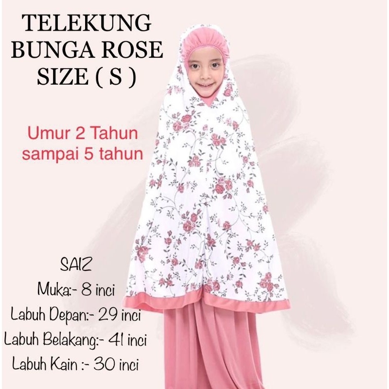 TELEKUNG BUNGA ROSE Size S Ready stock | Shopee Malaysia
