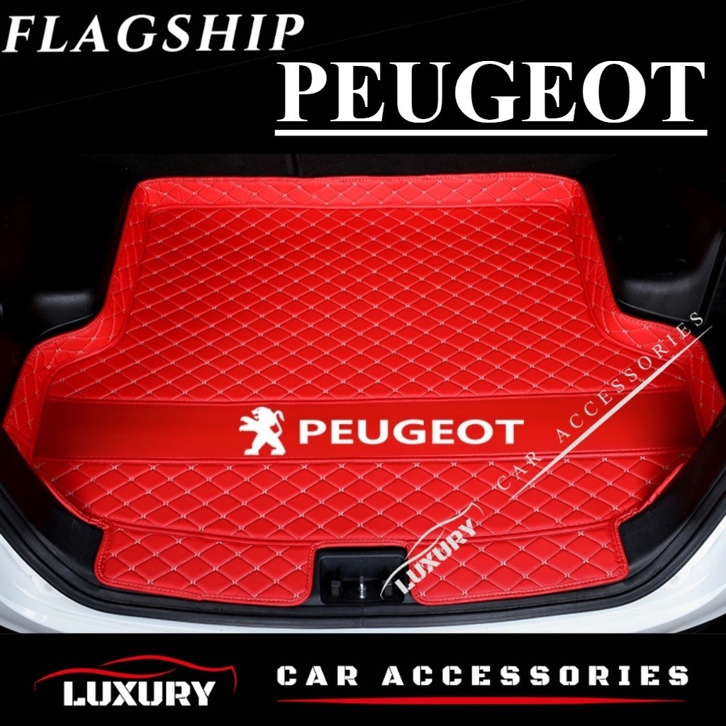 Peugeot 2008 3008 5008 For New Peugeot Model Rear Boot Leather Mat Rear ...