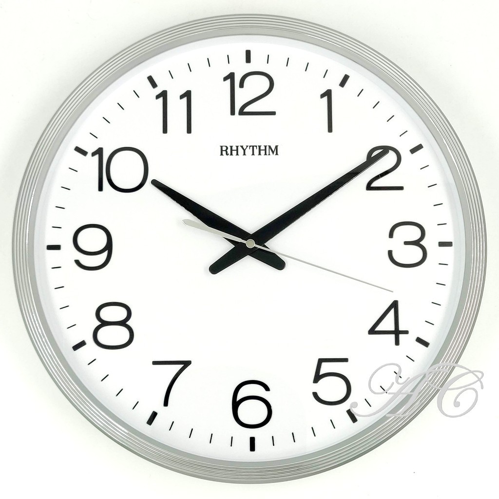 100% ORIGINAL RHYTHM Silent 3D Numeral Analogue Wall Clock (Jam Dinding ...