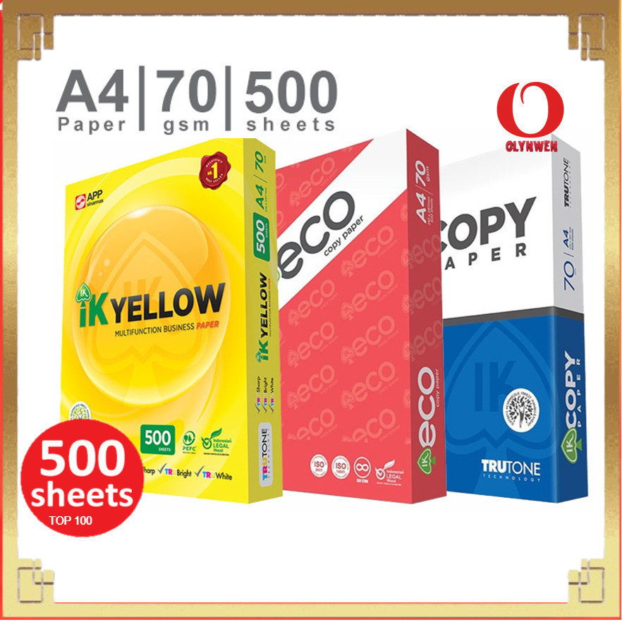 A4 Paper 70/80gsm, Smooth Jam-Free Prints | Shopee MY