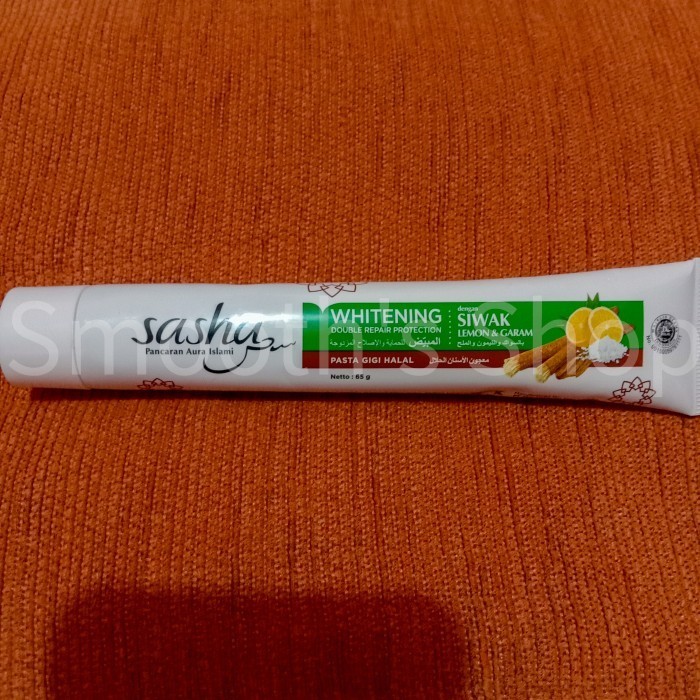 (RUMOH) Halal TOOTHASTE WHITENING SIWAK SASHA 65GR (WITHOUT BOX ...