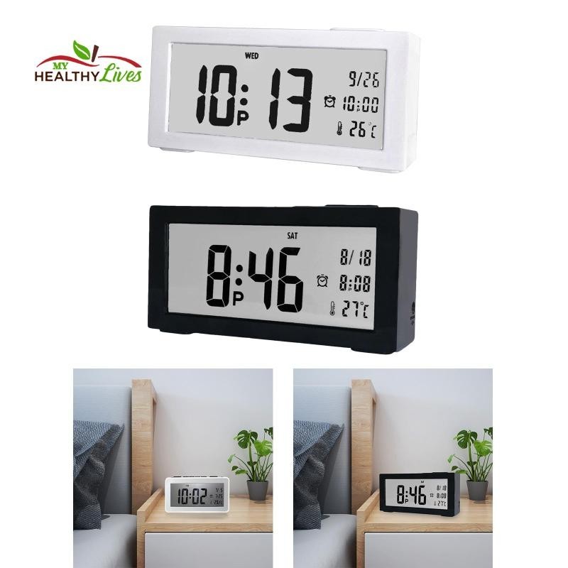[HtongMY] Digital Clock Desktop Table Clocks Easy Handling Bedroom 12 ...