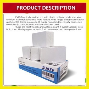 Quaff PVC Pre-cut Cards for Direct Printing ID Cards | Shopee Malaysia