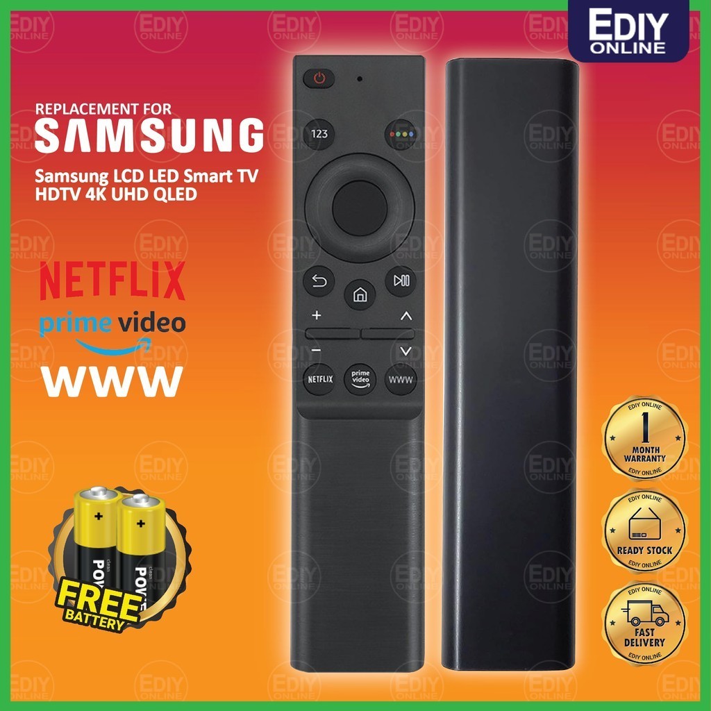 【𝐅𝐑𝐄𝐄 𝐁𝐀𝐓𝐓𝐄𝐑𝐘 𝐀𝐀𝐀𝐗𝟐】REPLACEMENT SAMSUNG BN59-01358D REMOTE NETFLIX ...