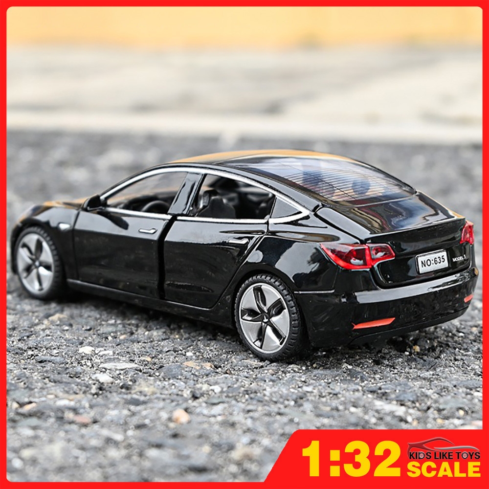 KLT 1:32 Tesla Model 3 Metal Alloy Toys Car Model Diecast Vehicle For ...