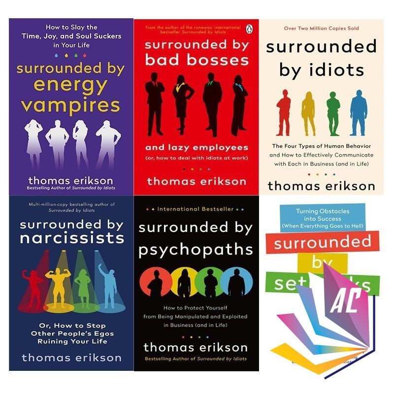 English Book : 6 books Surrounded by Idiots, by Bad Bosses, by ...