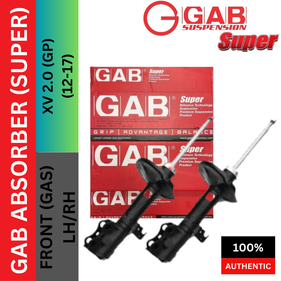 Original GAB Super Absorber - FRONT & REAR GAS - SUBARU XV 2.0(GP)(12 ...