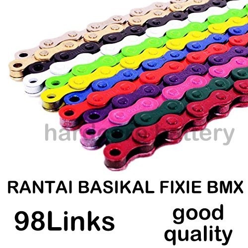 Bicycle Chain many Colour Rantai Basikal chrome pelbagai Warna Fixie ...