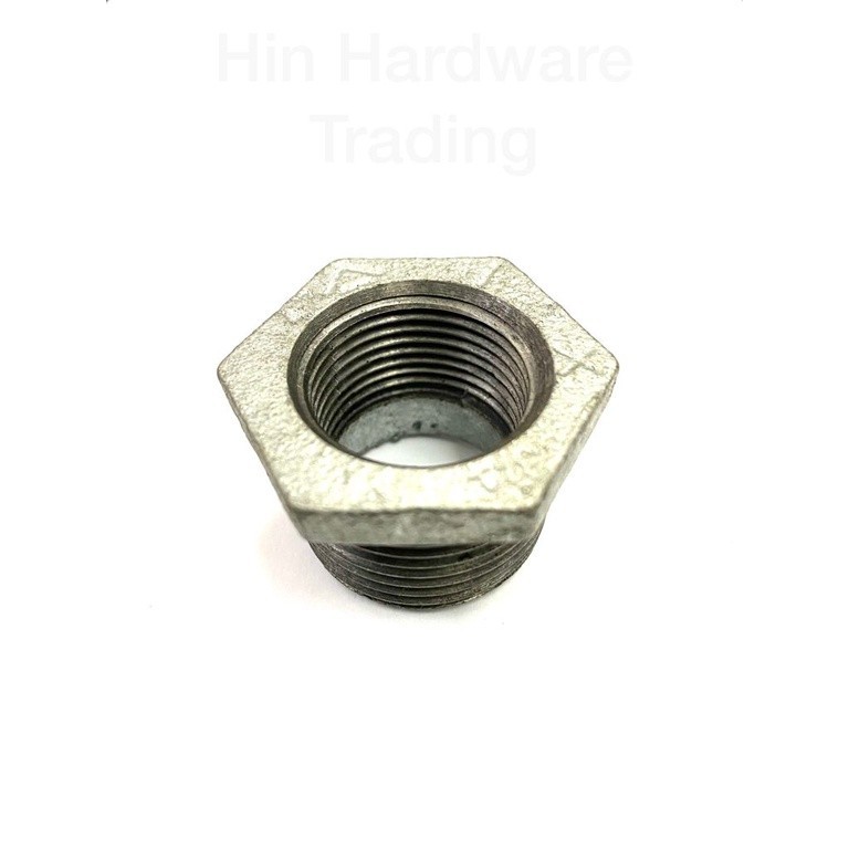 Galvanized Iron ( GI ) Pipe Fitting Reducing Bush / Bush Besar ke Kecil ...