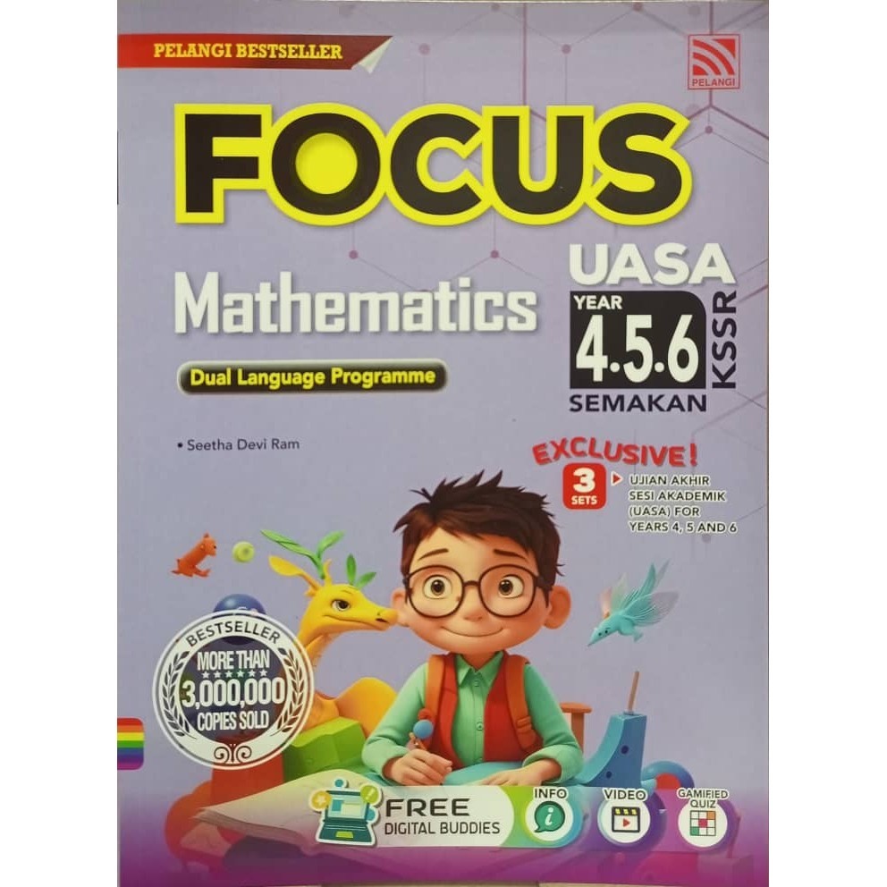 FOCUS UASA KSSR MATHEMATICS YEAR 4.5.6 (PELANGI) 2024 | Shopee Malaysia