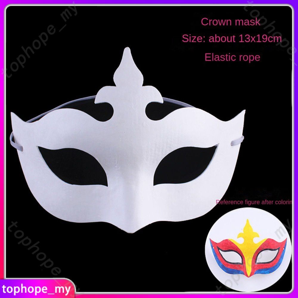 Halloween Mask Hand-painted Full Face Half Face Mask Children's ...