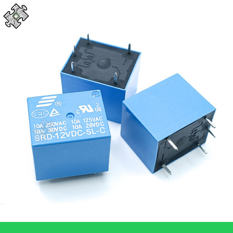 ENGLAB★5 PIN MINI SPDT RELAY 12V 10A 250V, 5 Pin SPDT Relay 5V / 12V ...