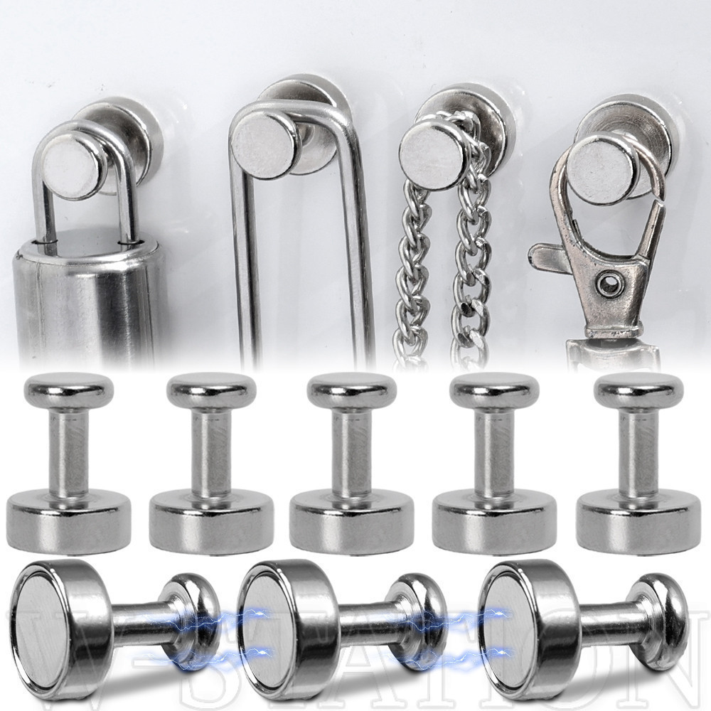 2pcs Small Magnet Peg Hooks for Hanging - Whiteboard Refrigerator ...