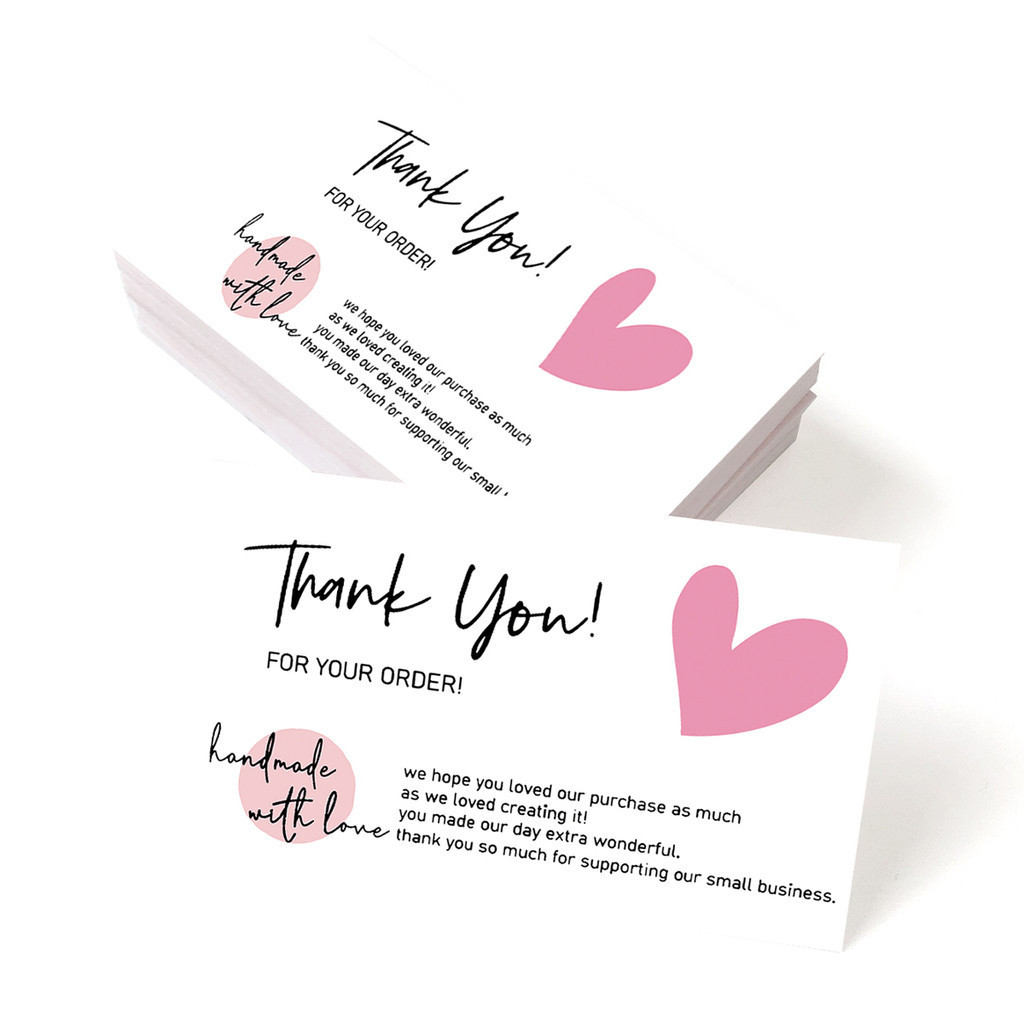 50pcs Thank You Cards For Supporting My Small Business Shopping ...