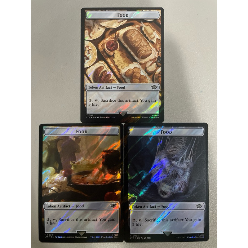 MTG:The Lord of the Rings (LTR) - Food Token Card (Surge Foil) | Shopee ...