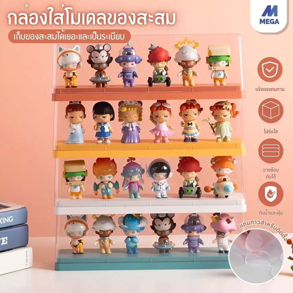 Model Box Labubu Display Figure Acrylic Rack Stackable Dustproof Doll ...