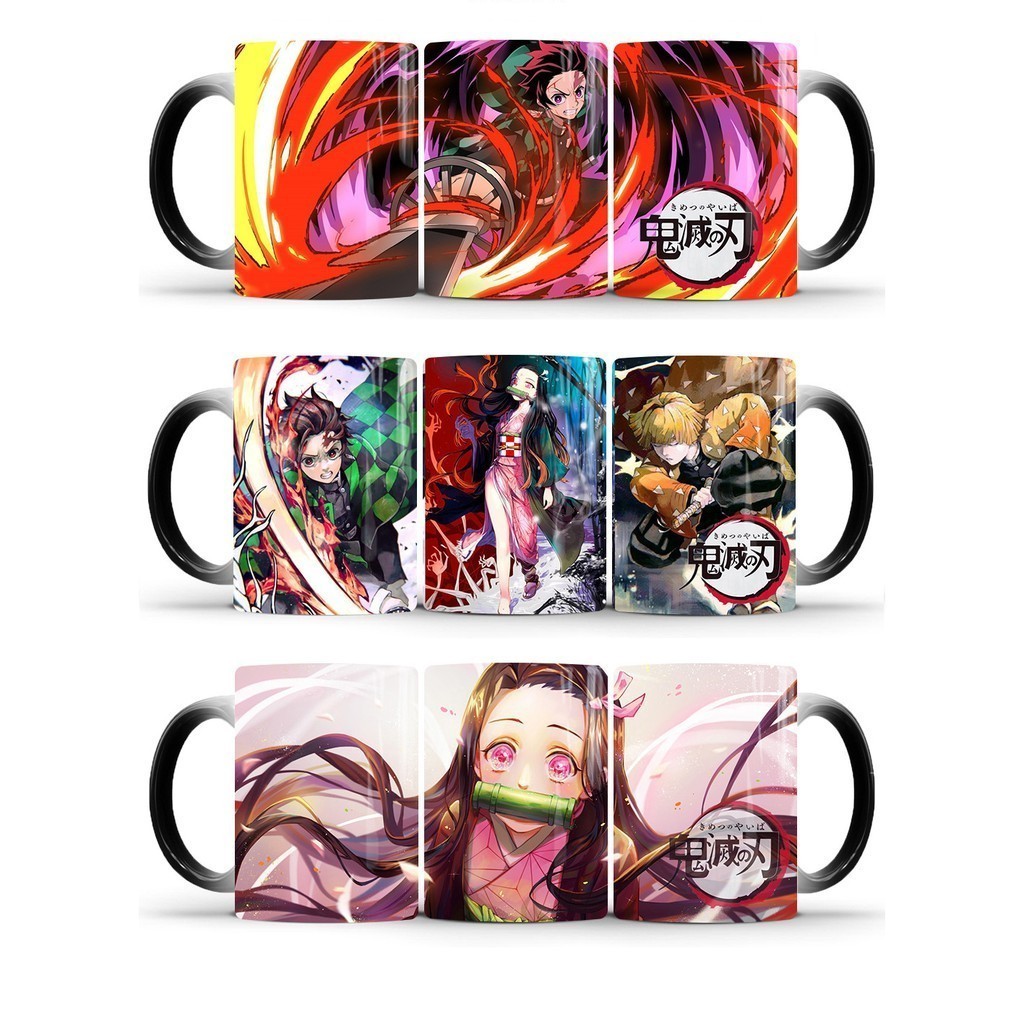 anime MAGIC MUG BLACK COLOR /DEMON SLAYER/KIMETSU no YAIBA/Tanjiro ...