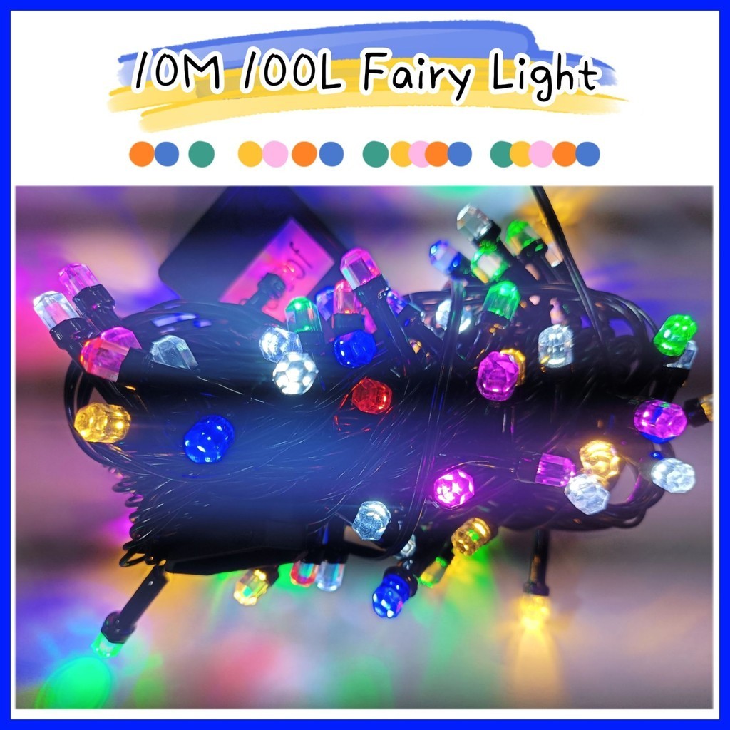 10M 100L Led Fairy Light Lampu Raya Light Decoration | Shopee Malaysia