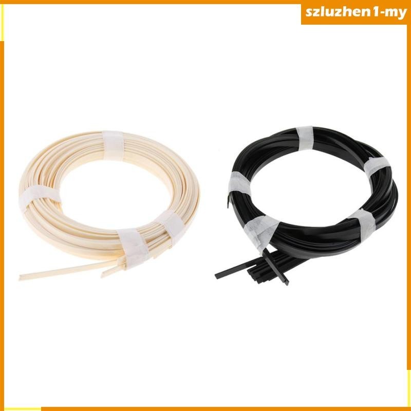 [SzluzhenfcMY] 10pcs Acoustic Guitar ABS Binding Purfling Strip Edge Inlay Black | Shopee Malaysia