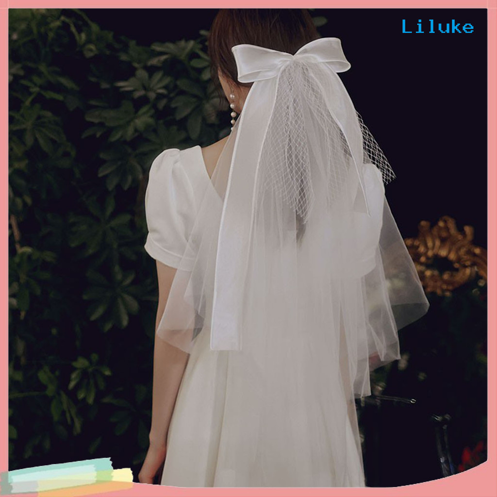 LK Bridal Wedding Veil Multi-layered White Romantic Cascade with Comb ...