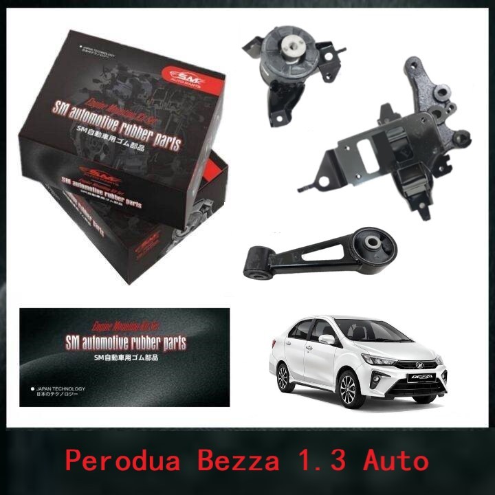 SM Engine Mounting Set - Perodua Bezza 1.3 Auto / Manual ( 1+1Year ...