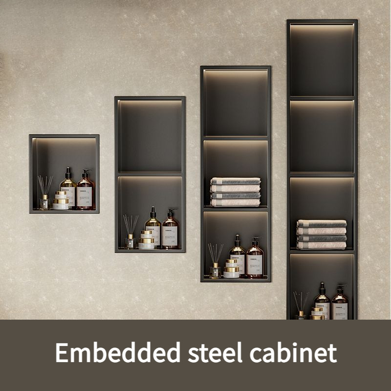Bathroom 304 stainless steel 1/2/3/4 Layer bathroom niche toilet ...