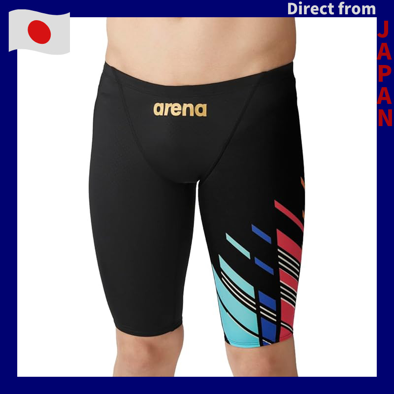 Arena Men's Racing Half Leg Swim Shorts - Black with Color Options ...