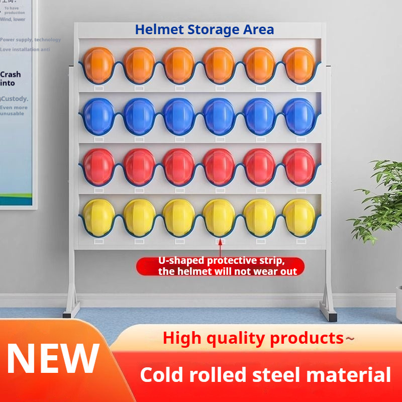 Construction site safety helmet rack safety helmet storage rack safety ...