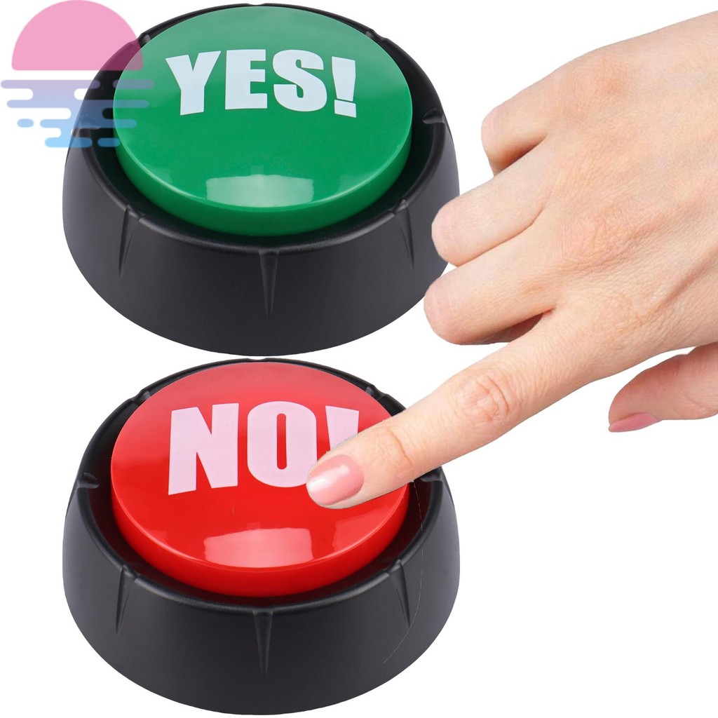 2Pcs Answer Button Set Portable Yes Button Buttons Reusable No Buzzer ...