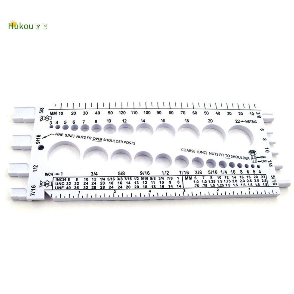 Bolt Nut Thread Inch&Metric Thread Tester Bolt Gauges Measuring Tool ...