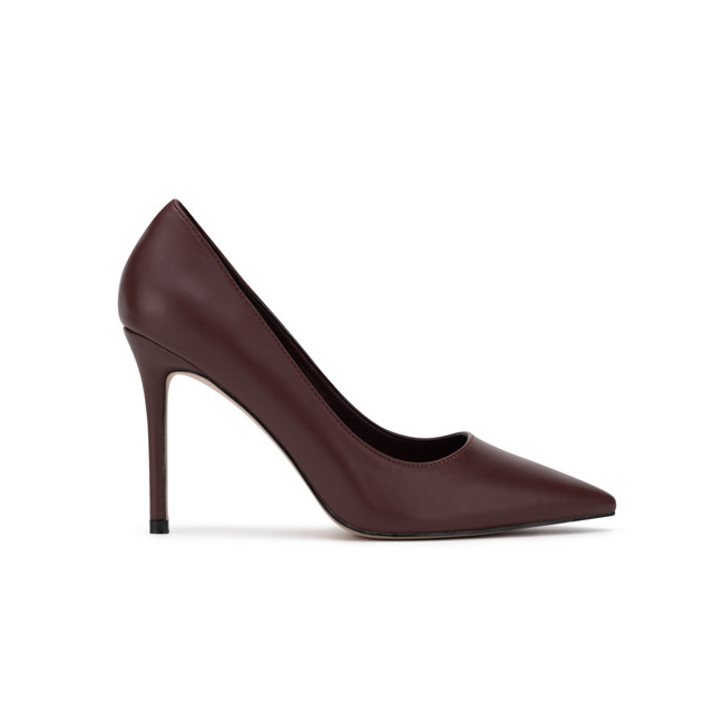 Nose Pointy Toe High Heel Pump - Maroon | Shopee Malaysia