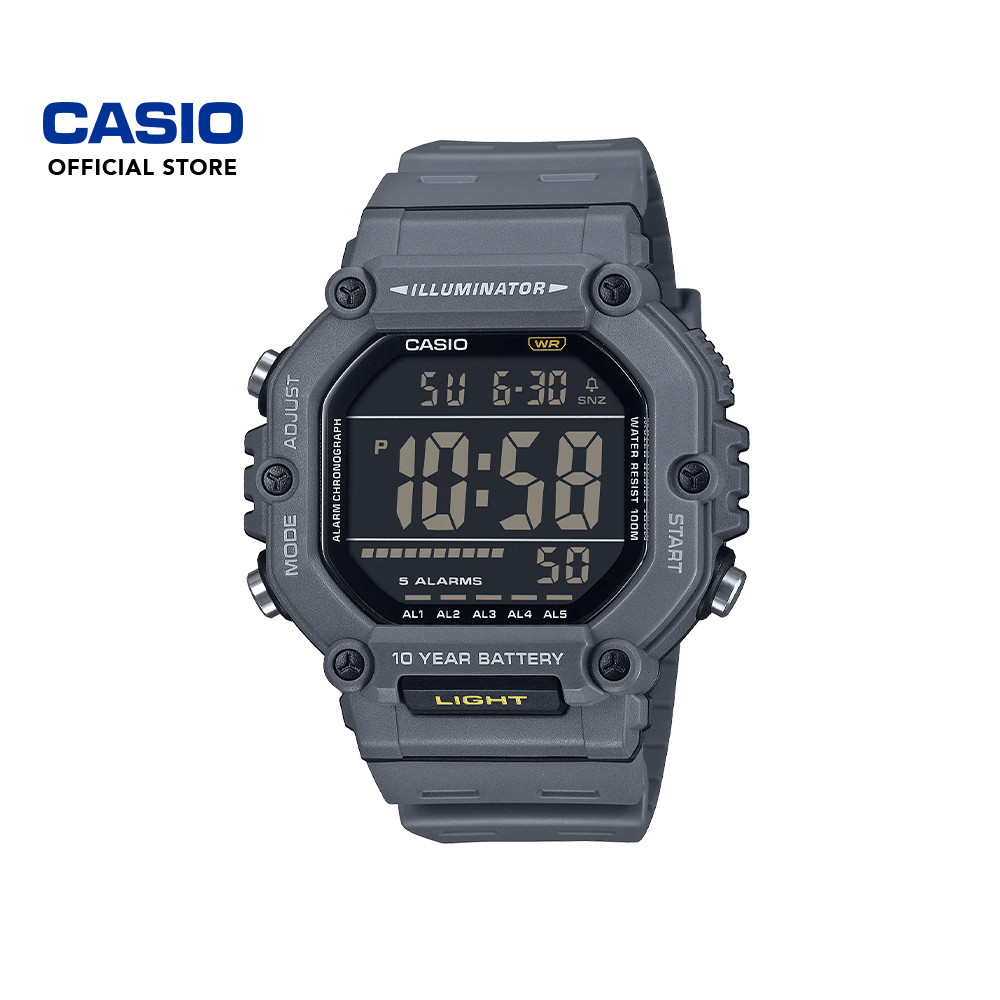 Casio General AE-1600H-8BV Grey Resin Band Men Watch | Shopee Malaysia