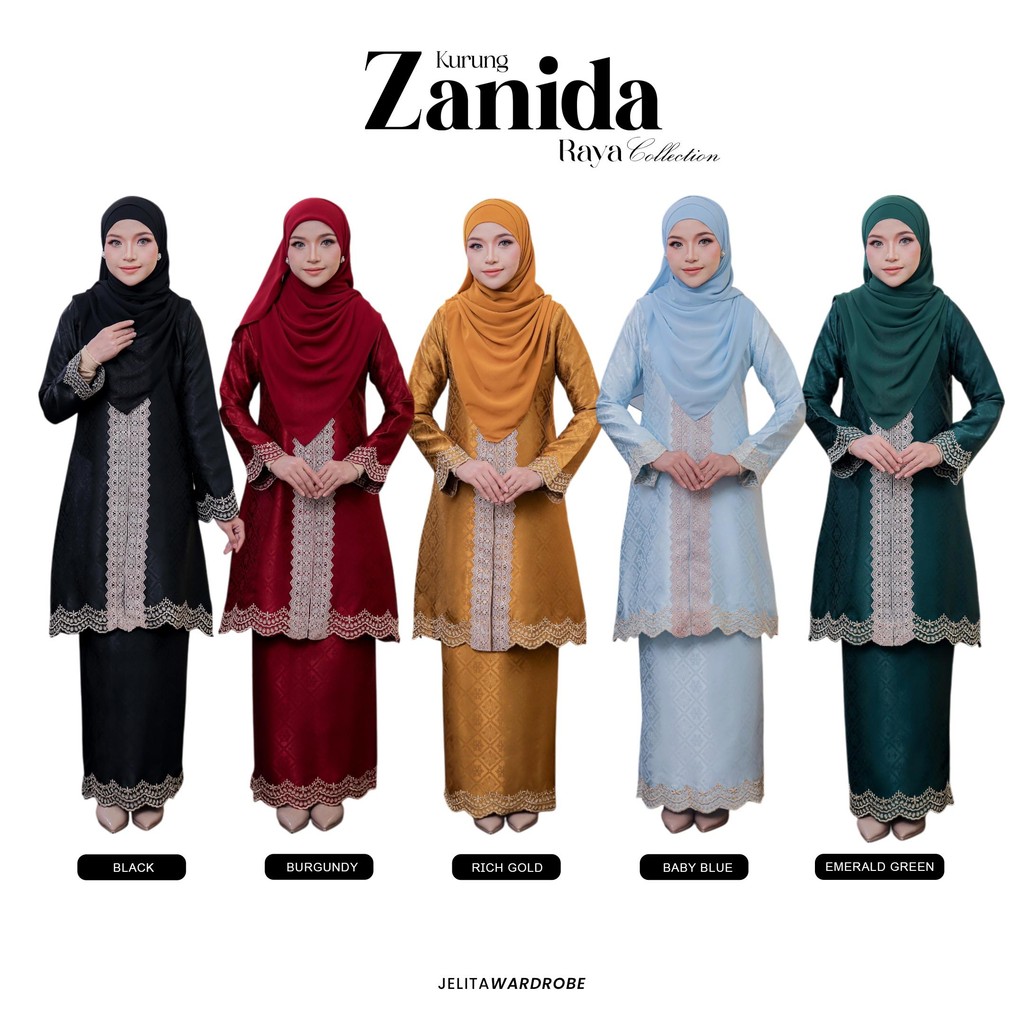 JELITA WARDROBE - KURUNG ZANIDA DEWASA MUSLIMAH RAYA 2025 | Shopee Malaysia