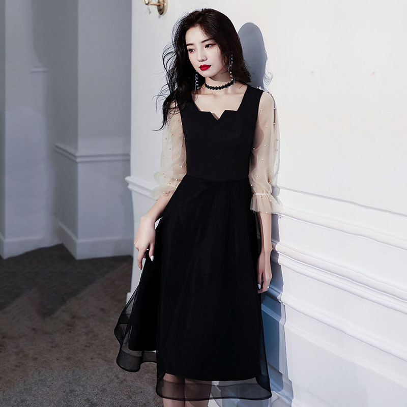 Black Host Formal Prom Gown Women Birthday Party Evening Dress | Shopee ...
