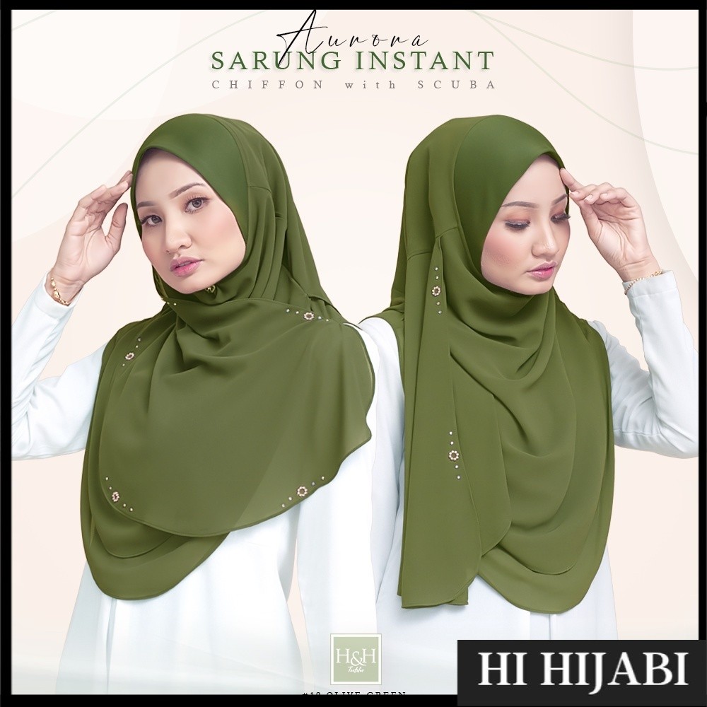 Instant Shawl Sarung Heavy Chiffon Plain Awning Soft Scuba Awning ...