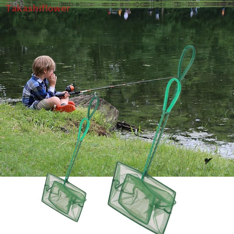 (Takashiflower) Portable Long Handle Square Aquarium Fishing Net ...
