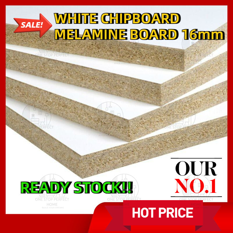 White Chipboard Melamin Board 16mm Papan Chipboard Putih Wholesale ...