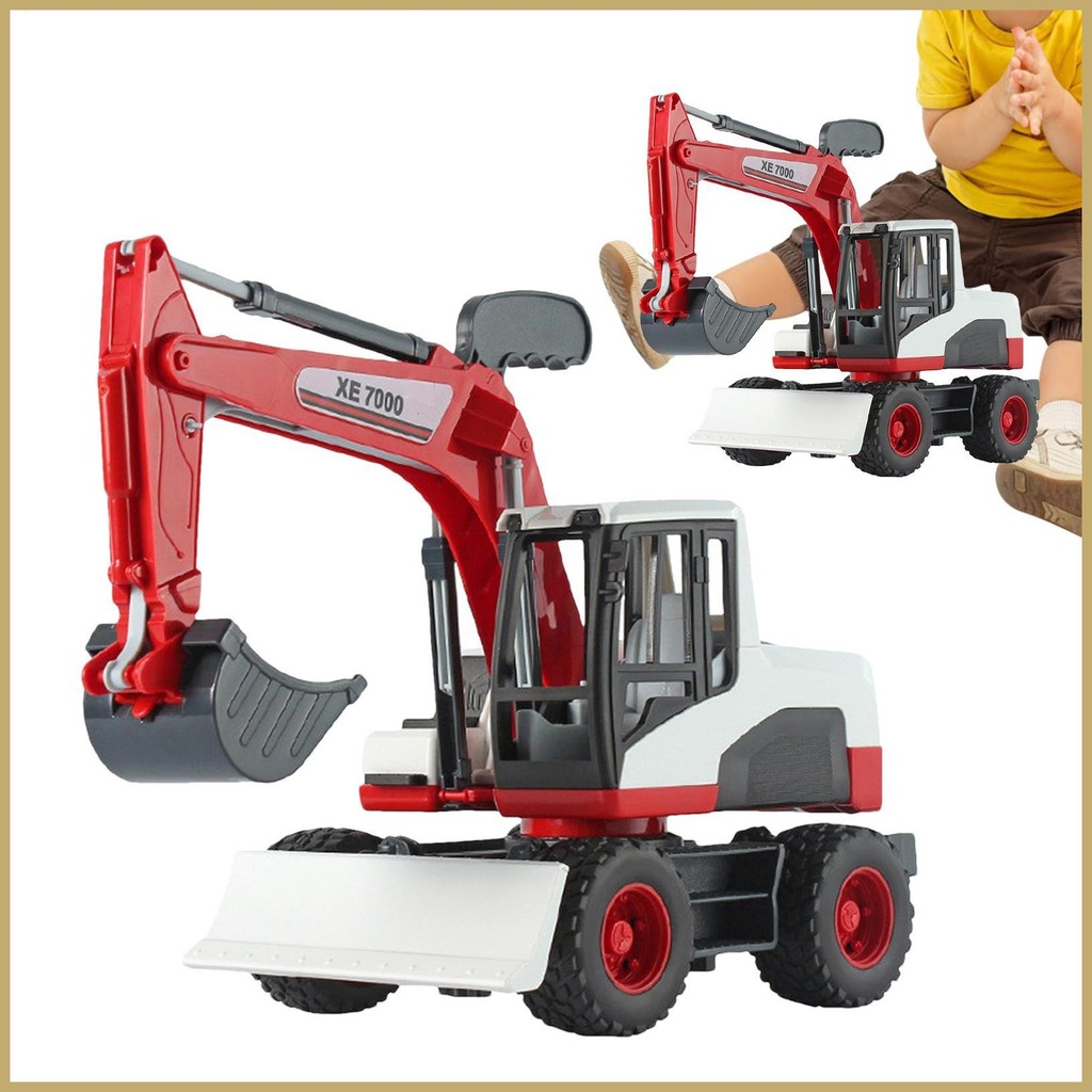 Excavator for Kids Large Inertia Truck Toy Inertia Toy Vehicles Manual ...
