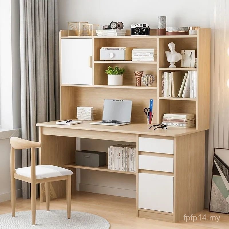 Computer Desk Chair Set Desktop Household Simple Desk Bookcase ...