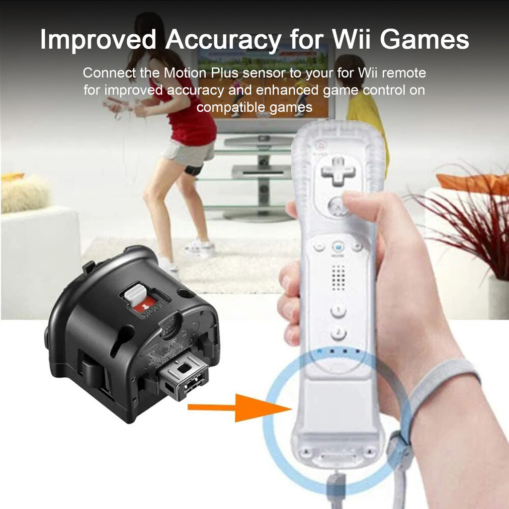 SHB Motion Plus Adapter Enhance Game Control Stable Accurate Precision ...