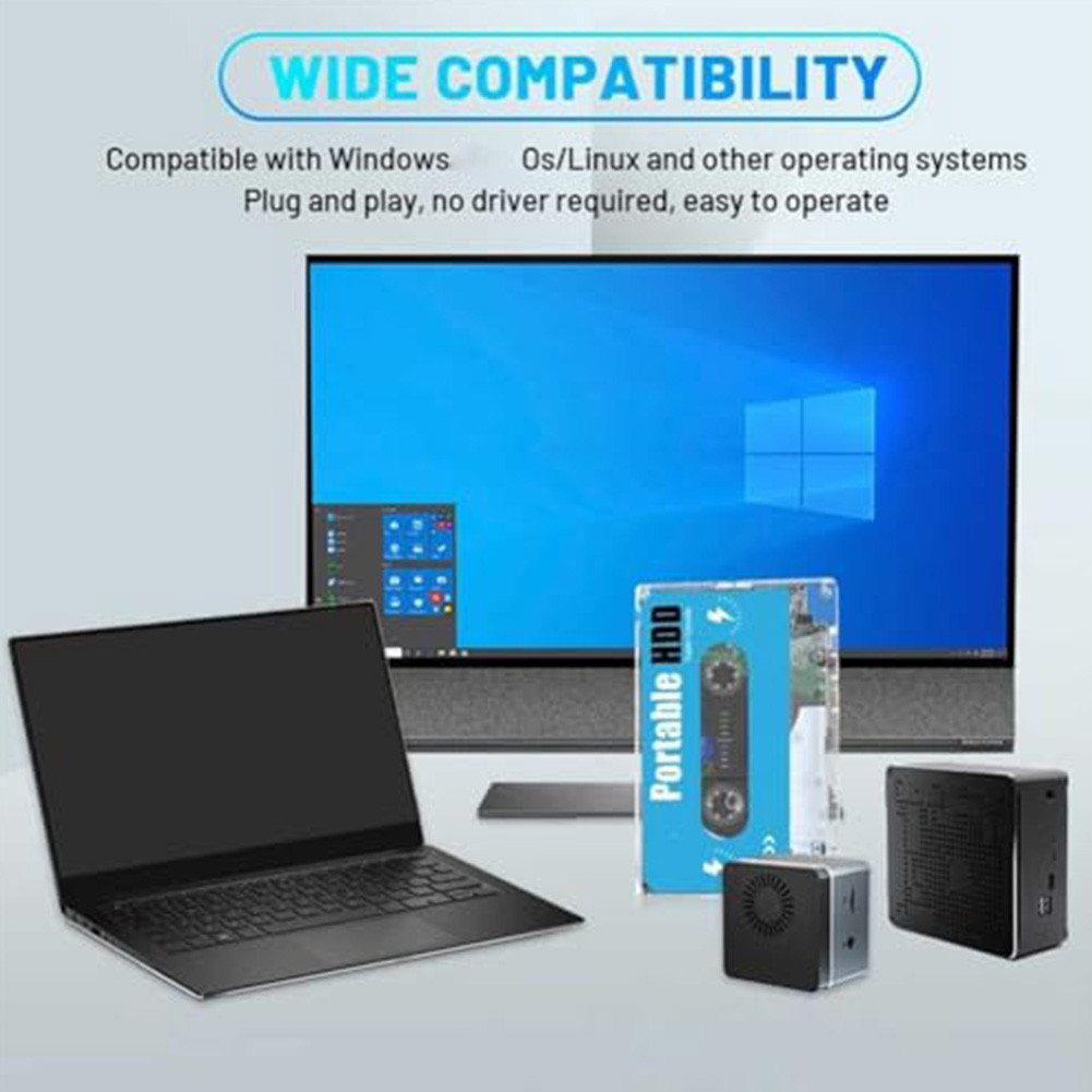 500G HDD Retro Game HDD Plug and Play Batocera Portable External Hard Disk Drive [Norton.my ...
