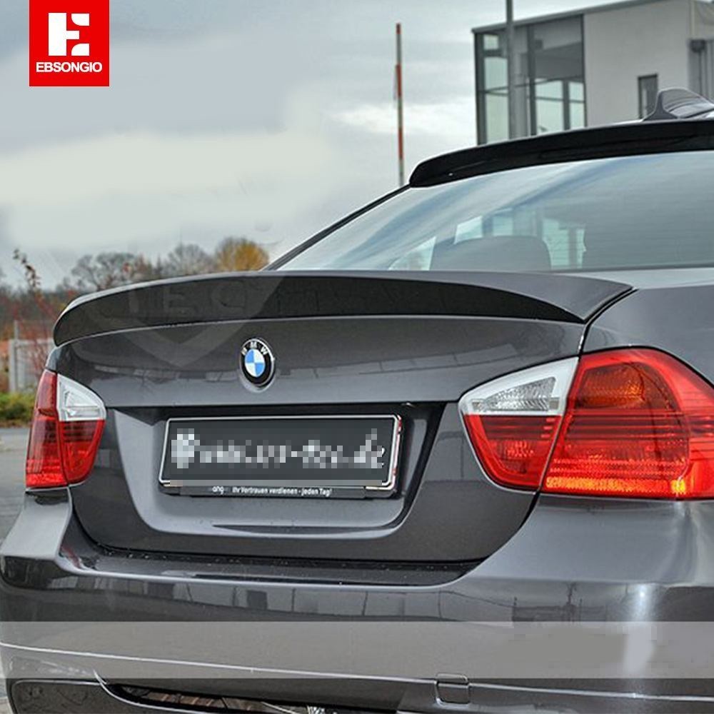 E90 Carbon Fiber Rear Trunk Spoiler for BMW e90 3 Series 320i 320d 2005 ...